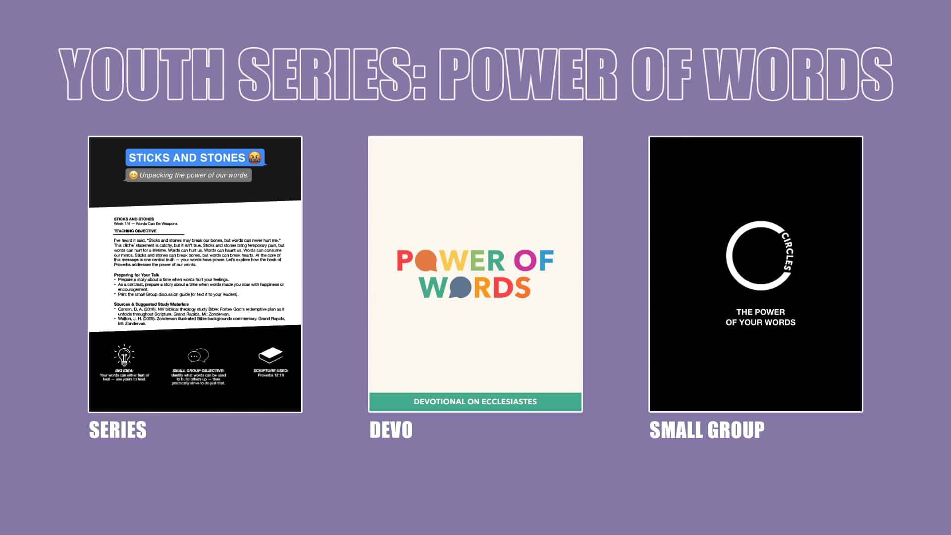 Featured Youth Series: The Power of Words - For Ministry Resources