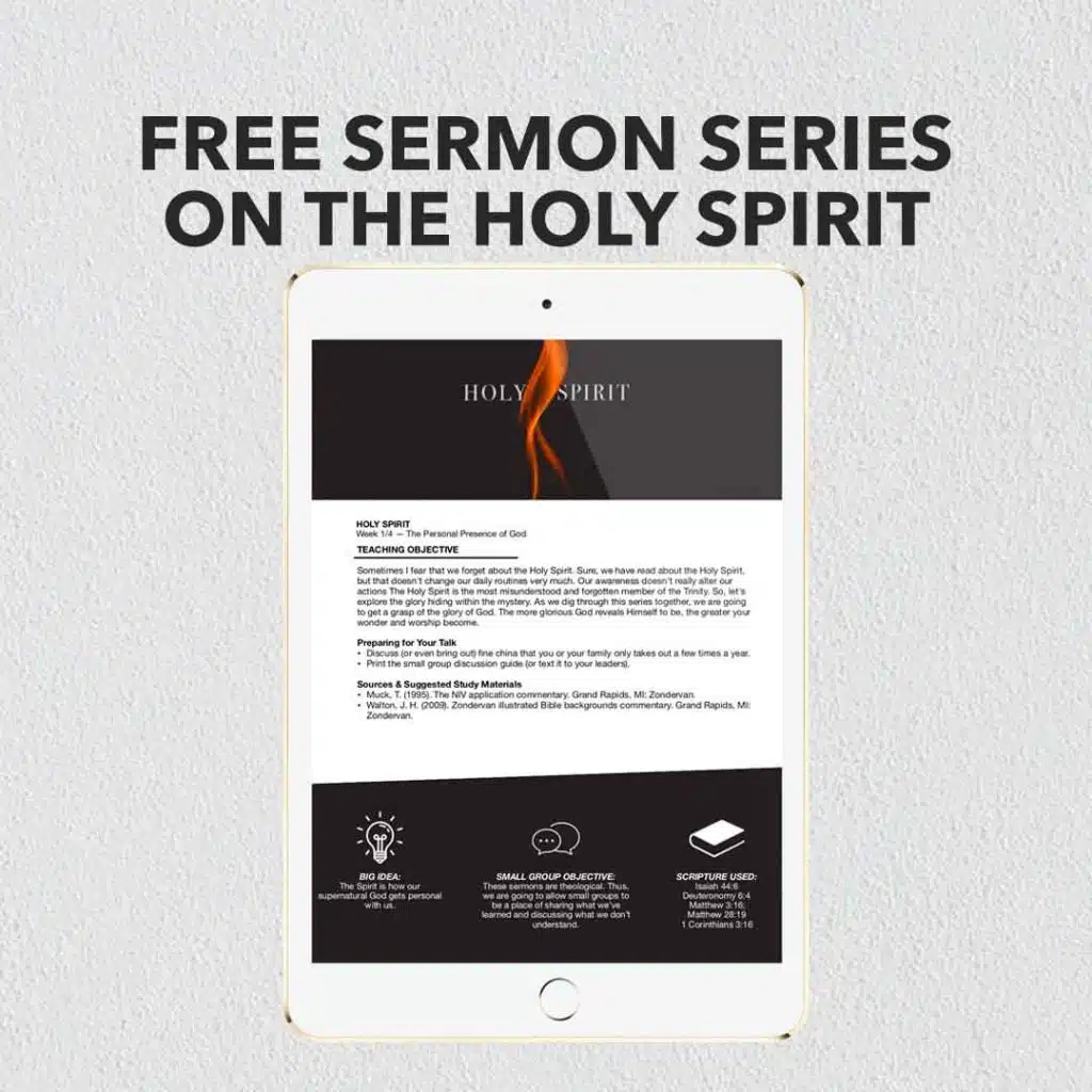 Free Youth Series on the Holy Spirit - For Ministry Resources