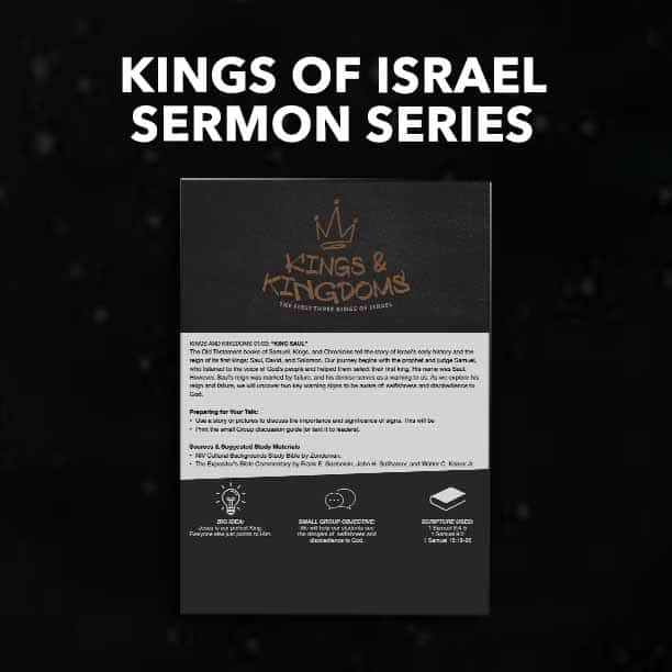 Kings of Israel Sermon Series - For Ministry Resources