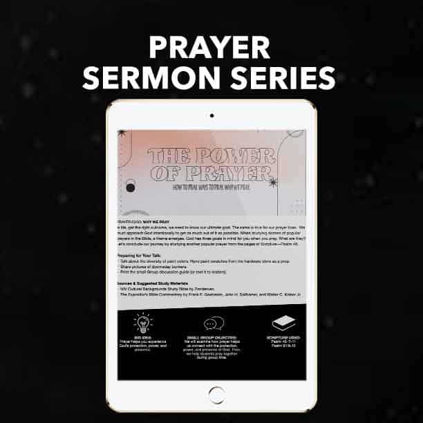 Prayer Sermon Series Tile - For Ministry Resources