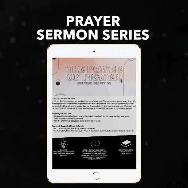 Free Youth Series on Prayer - For Ministry Resources